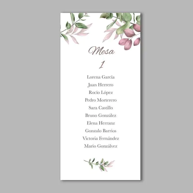 Tarjetas Con Los Nombres De Las Mesas Para El Baile De Graduación